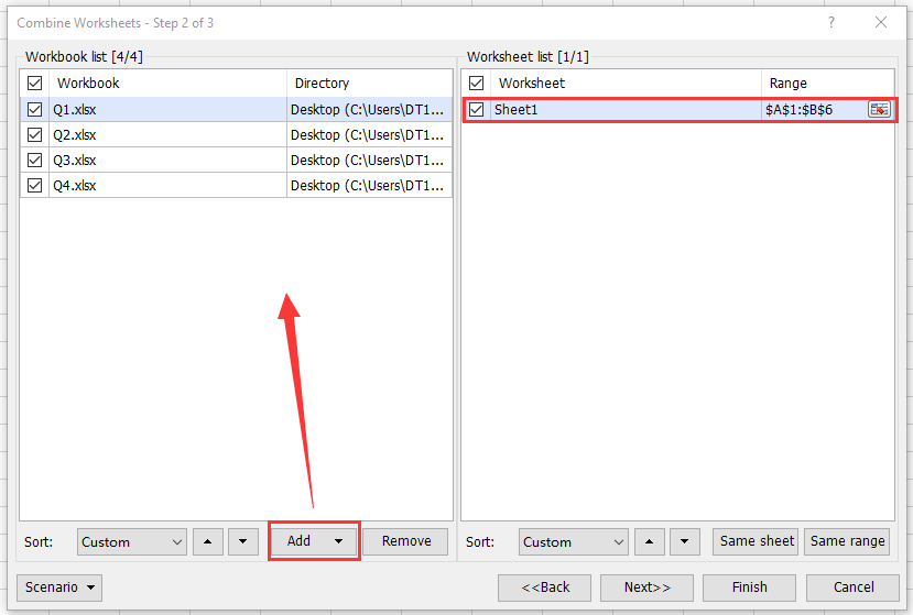 How to collect data from multiple sheets to a master sheet in Excel?