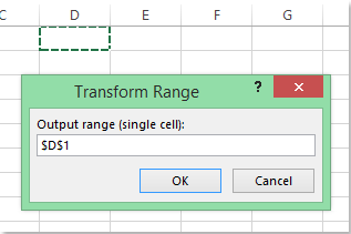 How to convert vector / single row or column to matrix in Excel?