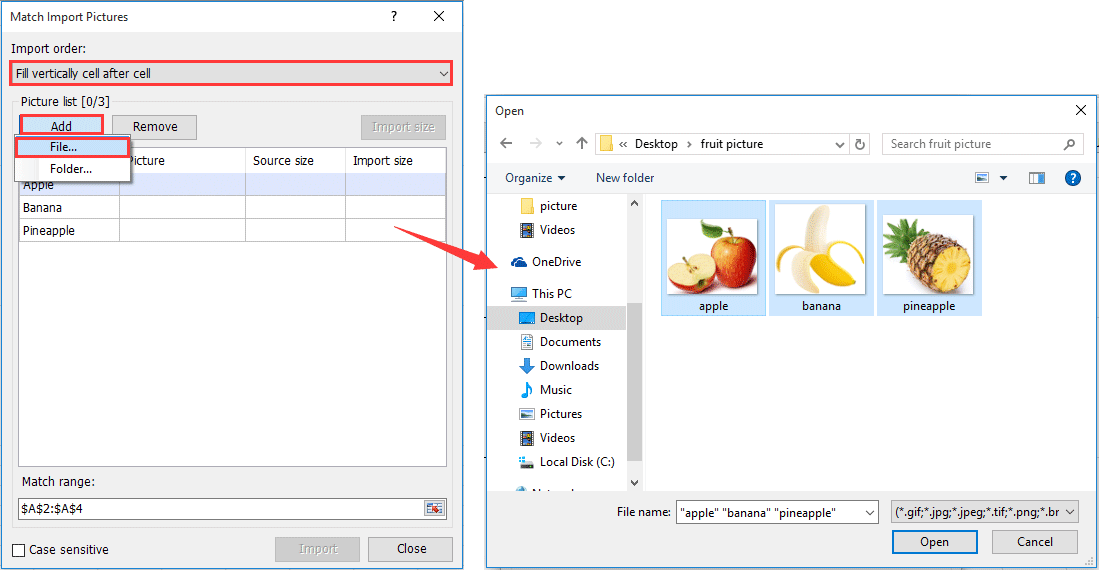 How to insert image or picture dynamically in cell based on cell value ...