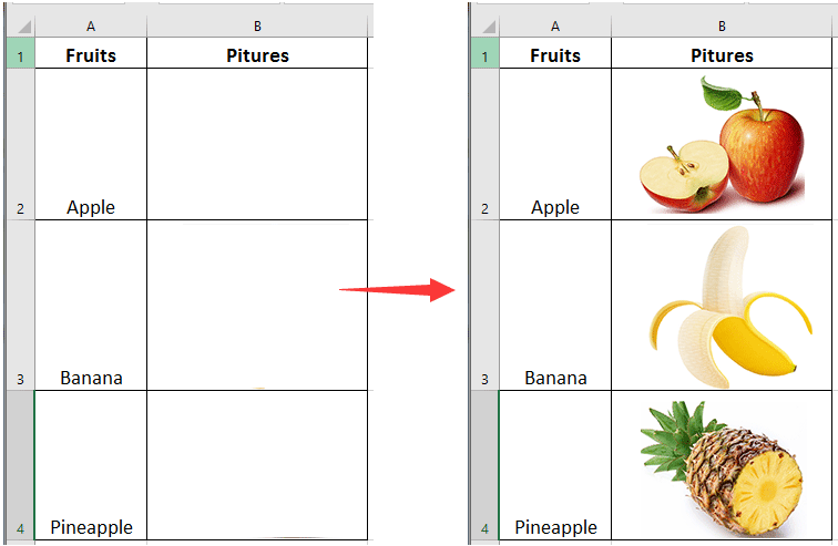 How to insert image or picture dynamically in cell based on cell value ...