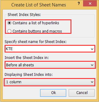 How to create a dynamic list of worksheet names in Excel?