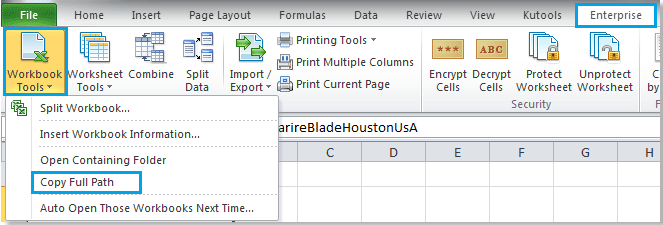How To Insert Current Excel File Location In A Cell Of Excel