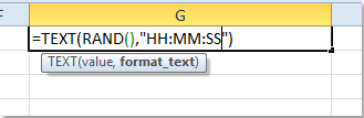 How to quickly generate random time in Excel?
