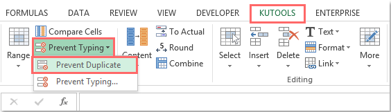 How to only allow unique values in Excel?