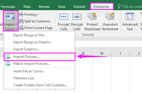 How to resize multiple cells to fit pictures quickly in Excel?