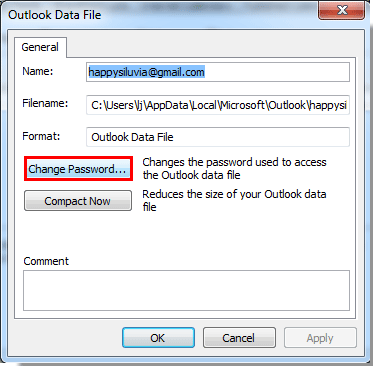 How to open Outlook with password?