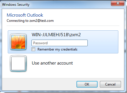How to open Outlook with password?