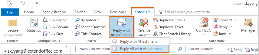 How to reply all with original attachments in Outlook?
