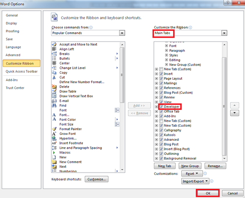 How to insert barcode easily in word?