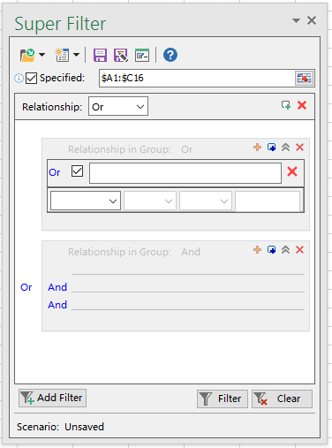 Quickly filter data based on cell value with multiple criteria in Excel