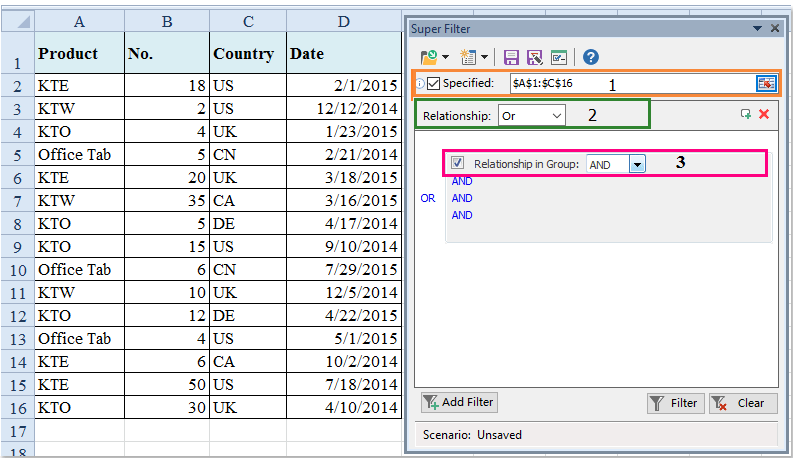 Quickly Filter Data Based On Cell Value With Multiple Criteria In Excel