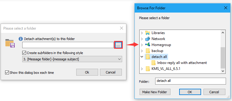Easily detach attachments from emails in outlook