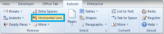 Quickly remove all horizontal lines from Word document Quickly remove all horizontal lines from Word document